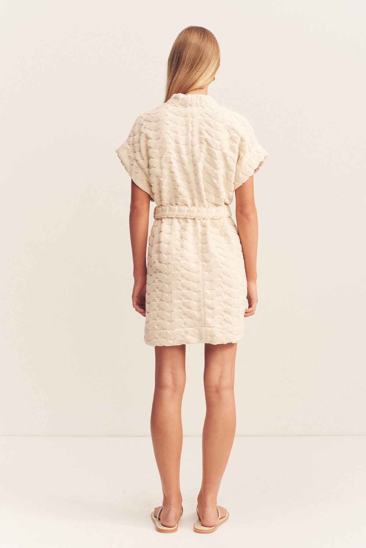 Pauline Sleeveless Robe | Bone | Robes | Shona Joy