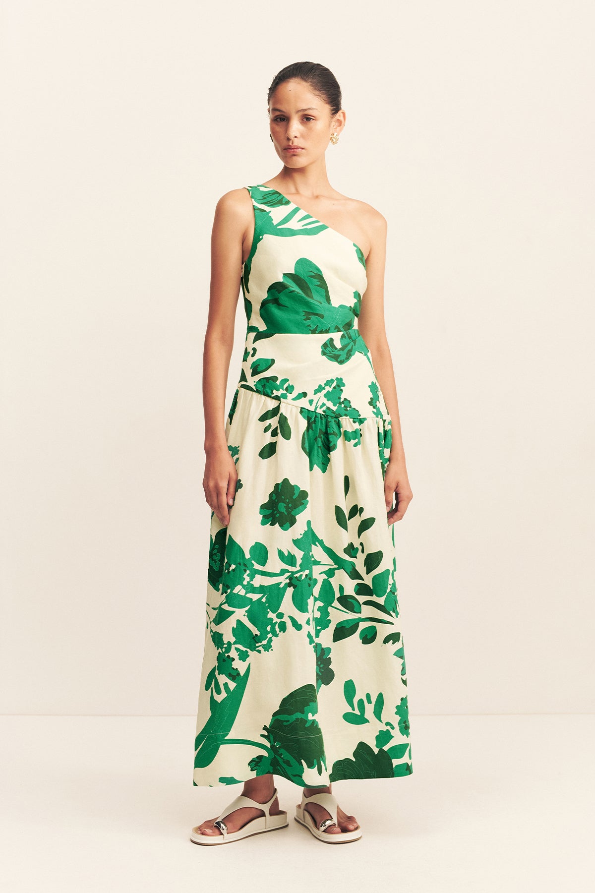 Joni One Shoulder Maxi Dress | Cedar Blossom | Dresses | Shona Joy