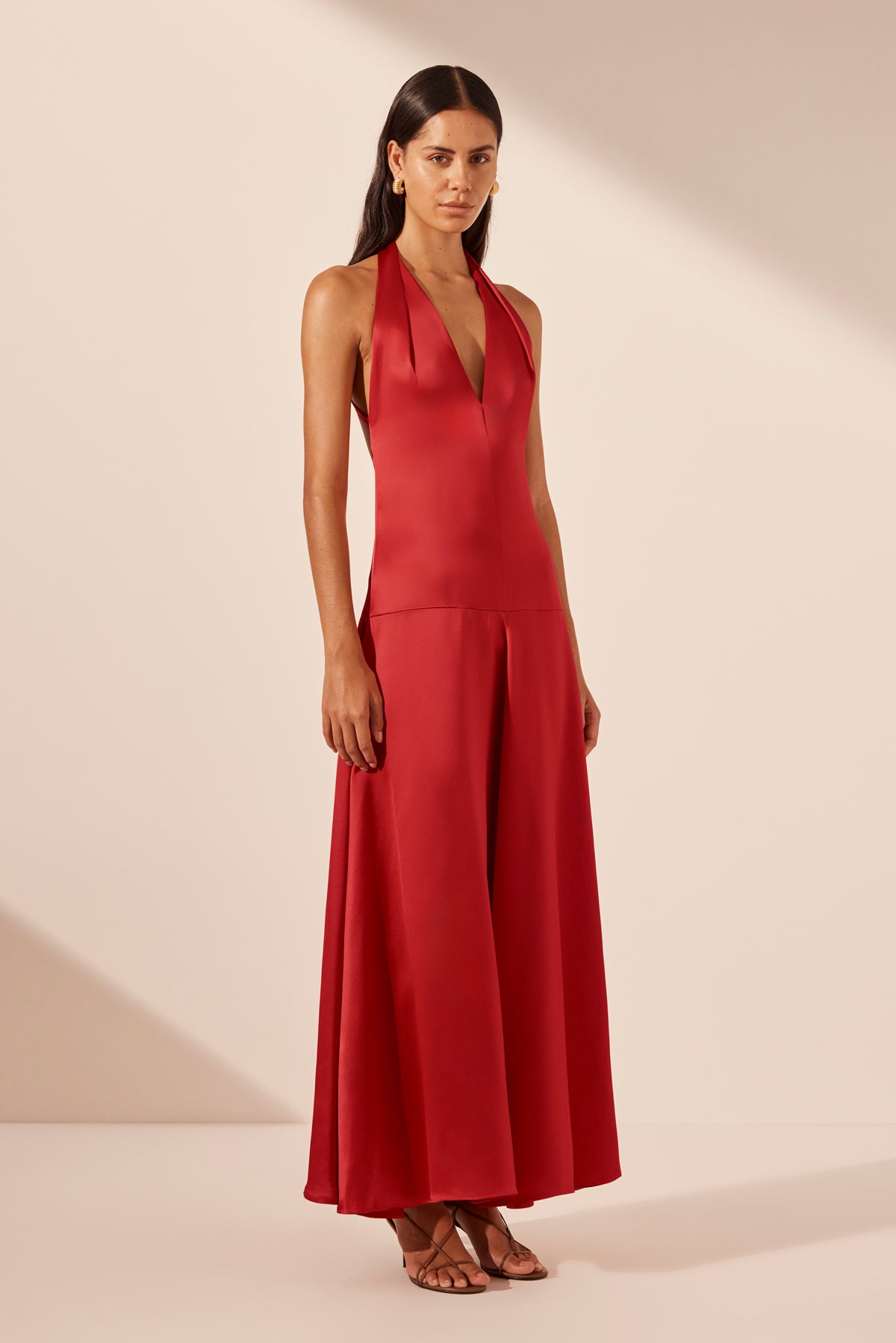 Savanna Halter Open Back Maxi Dress | Chilli | Dresses | Shona Joy