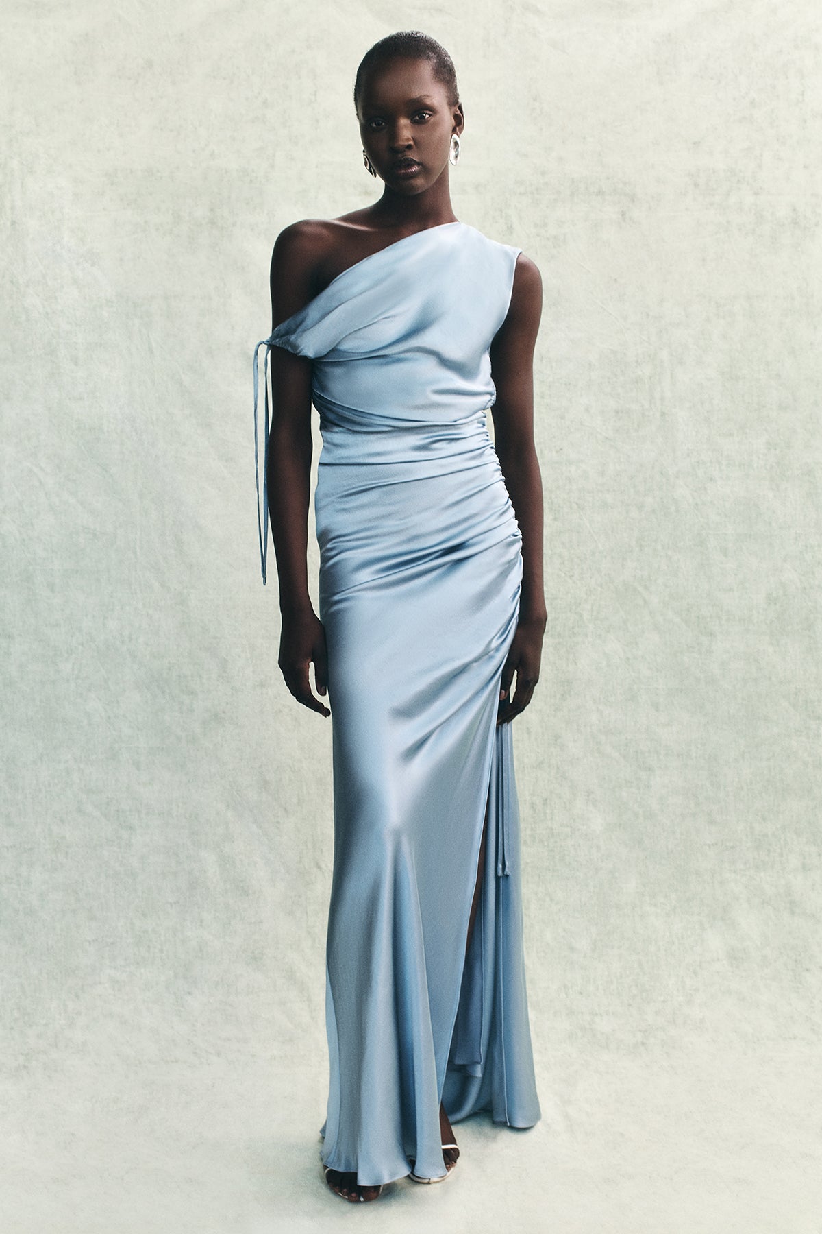 La Lune Gathered Maxi Dress | Powder Blue | Dresses | Shona Joy
